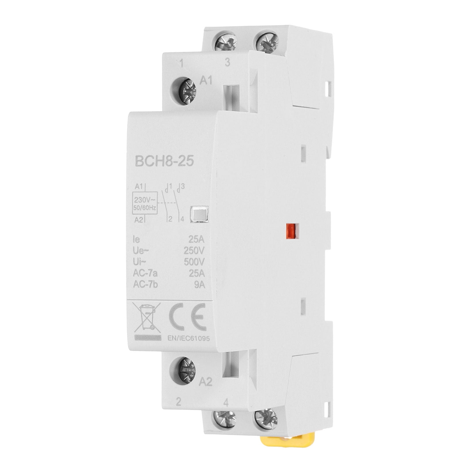 Uxcell AC Contactor 25A 2 Pole 2NO 230V Load and Lighting Circuit ...