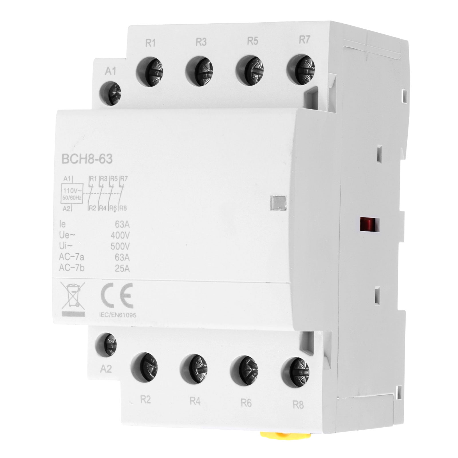 Uxcell AC Contactor 63A 4 Pole 4NC 110V Load and Lighting Circuit ...