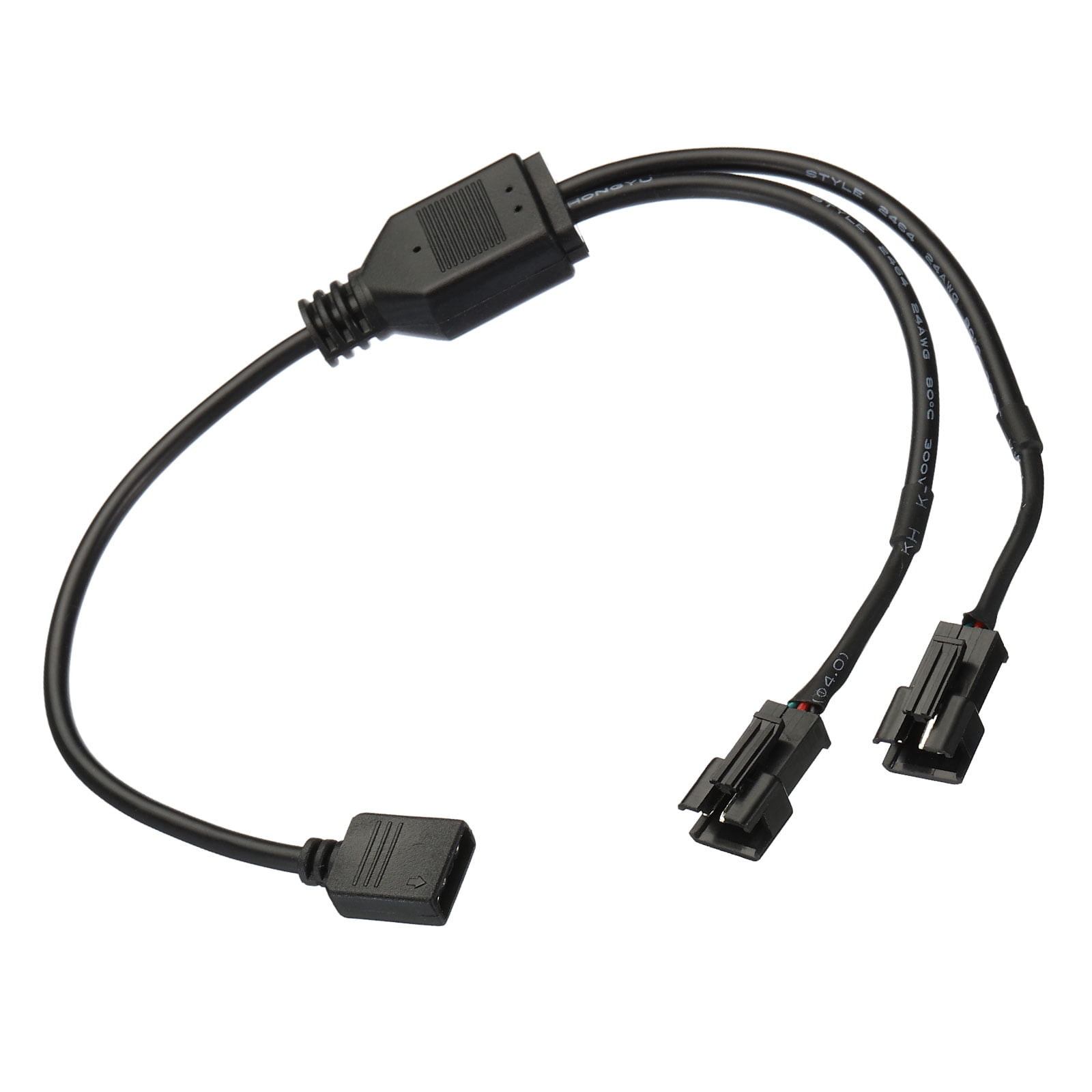 Uxcell ARGB Splitter 5V 3Pin to SM 3Pin Male Extension Cable Adapter ...