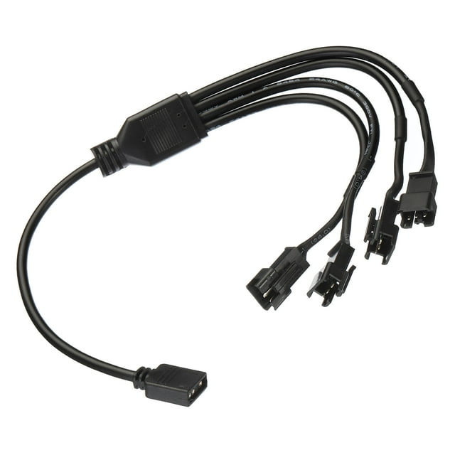 Uxcell ARGB Splitter 5V 3Pin to SM 3Pin Male Extension Cable Adapter ...