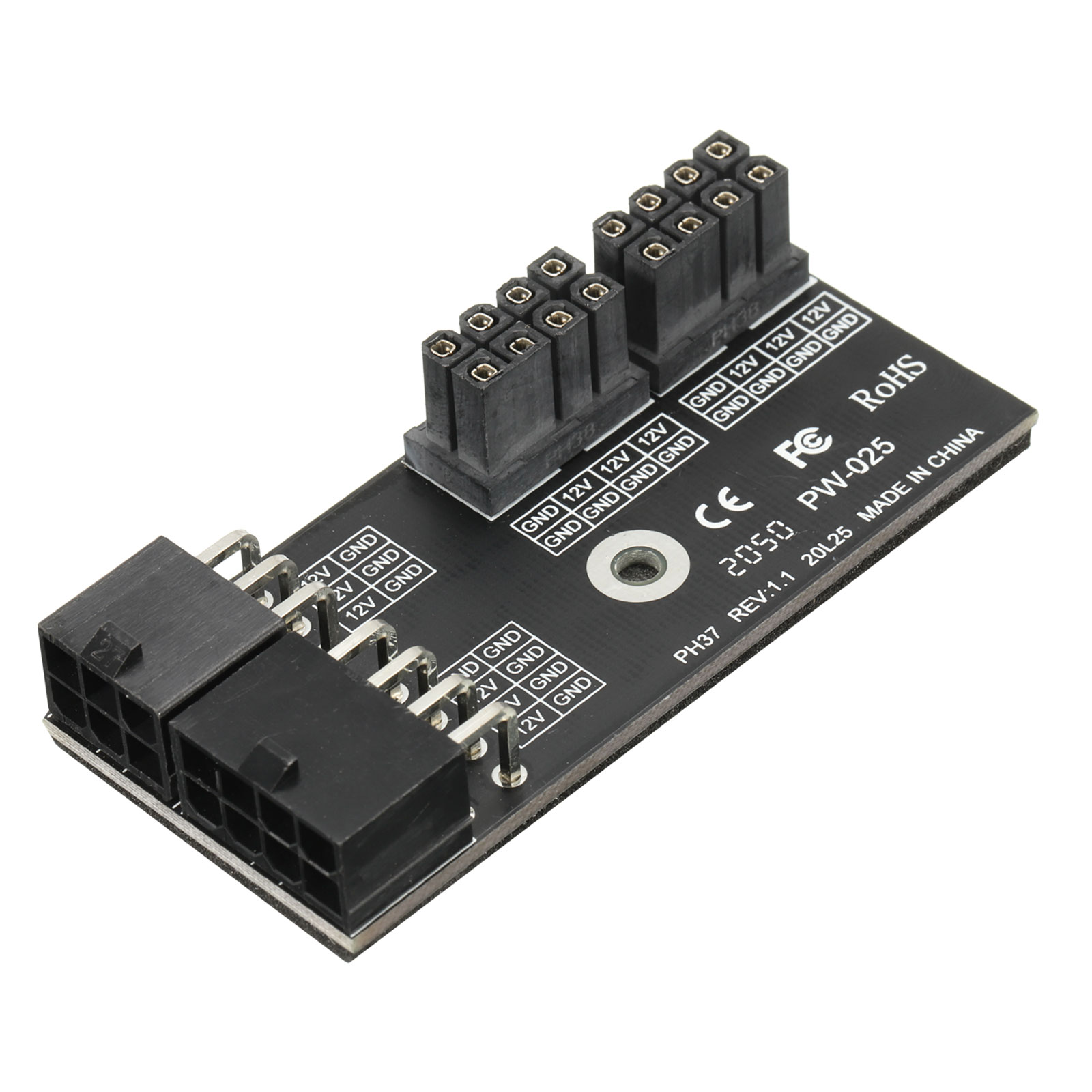 Uxcell ATX 88Pin Female to 68Pin Male 180 Degree Angled Power Adapter ...