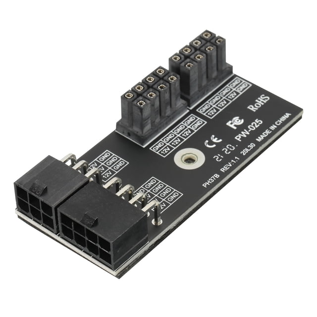 Uxcell ATX 88Pin Female to 68Pin Male 180 Degree Angled Power Adapter ...