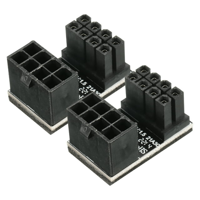 Uxcell ATX 8Pin Female to 8Pin Male 180 Degree Angled Power Adapter for ...