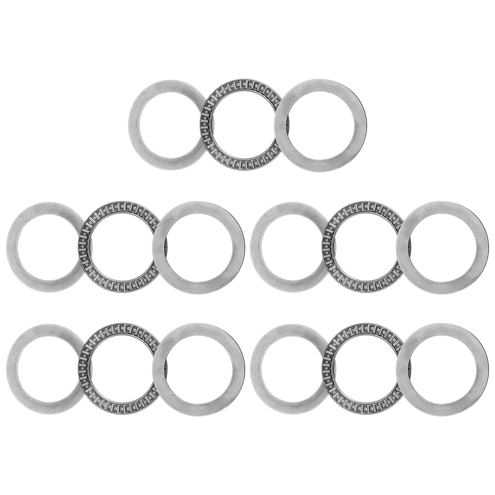 Uxcell AXK5070 Thrust Needle Roller Bearings 50x70x3mm Chrome Steel ...