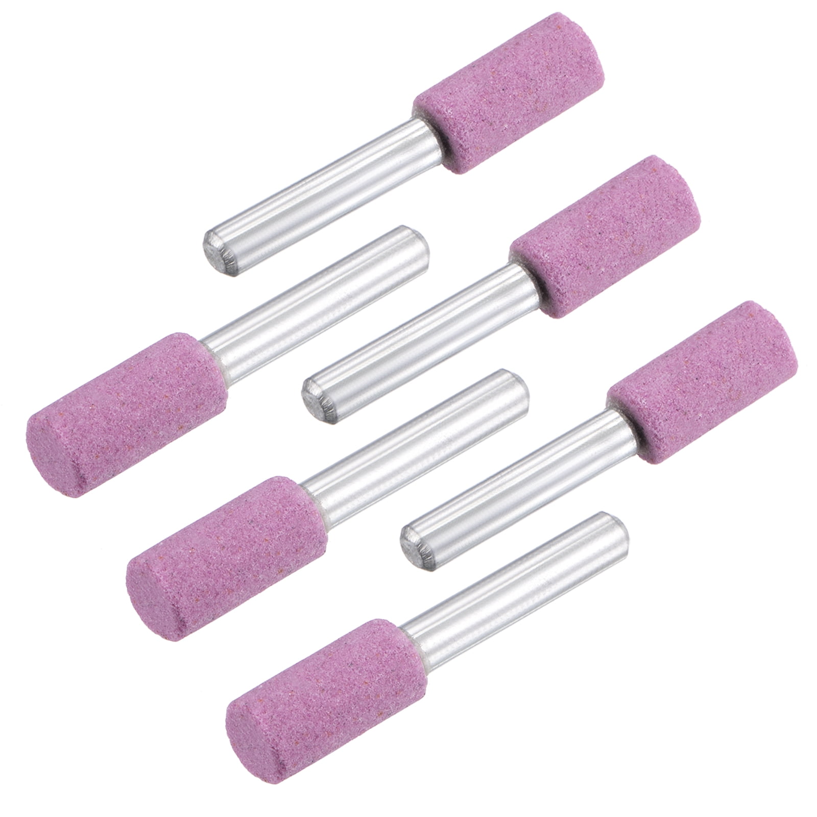 Uxcell Abrasive Mounted 1/4" Shank 0.39" Diameter 60 Grit Cylindrical ...