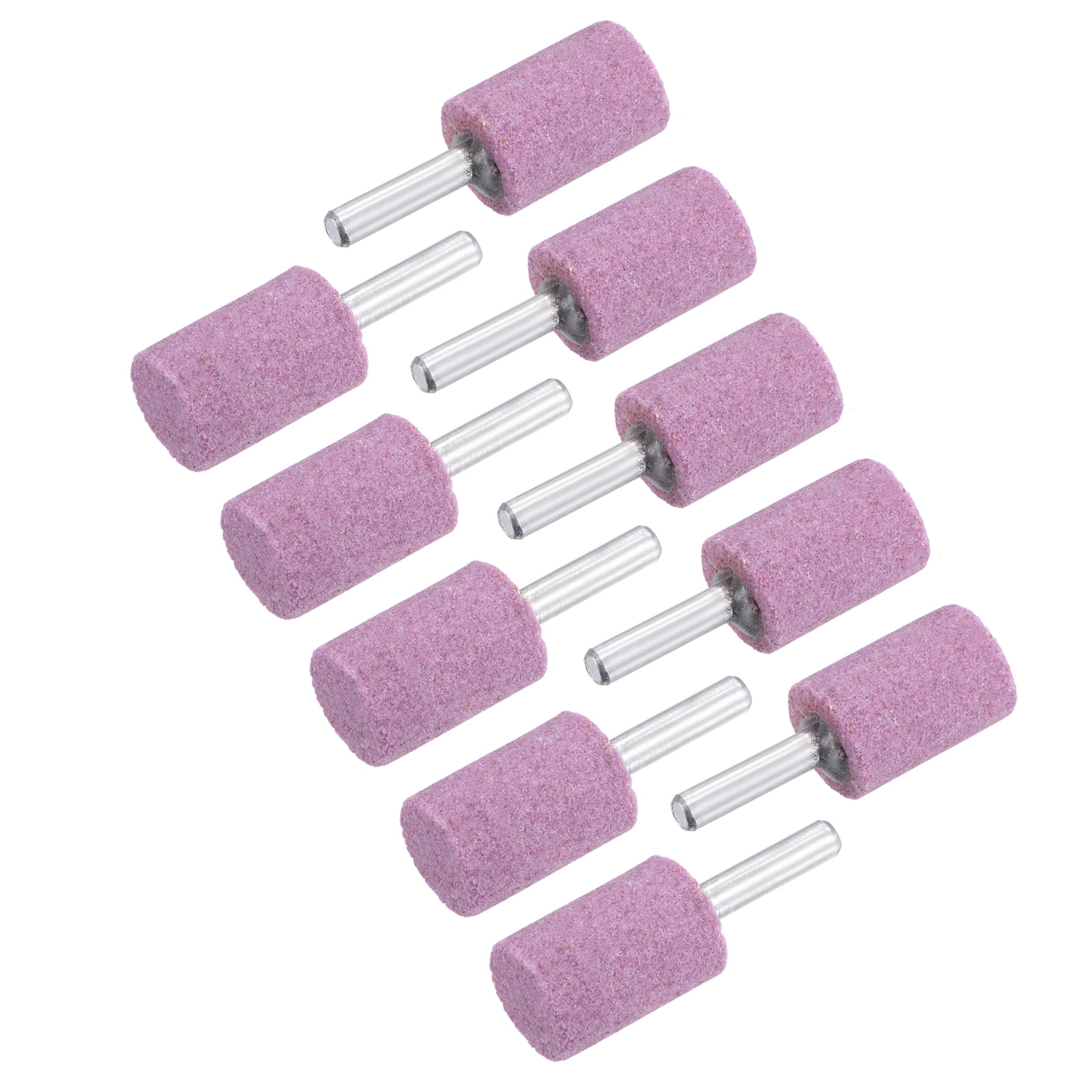 Uxcell Abrasive Mounted 1/4" Shank 0.79" Diameter 60 Grit Cylindrical ...
