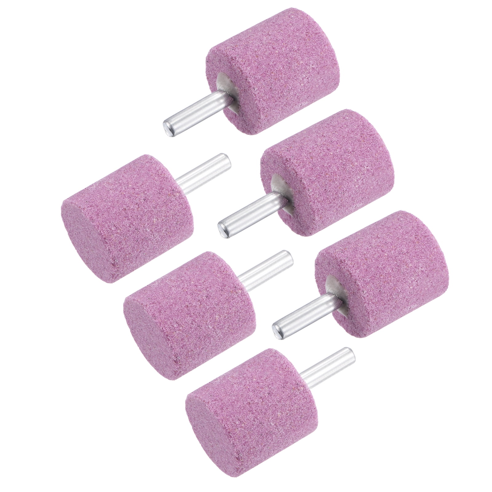 Uxcell Abrasive Mounted 1/4" Shank 1.1" Diameter 60 Grit Cylindrical ...