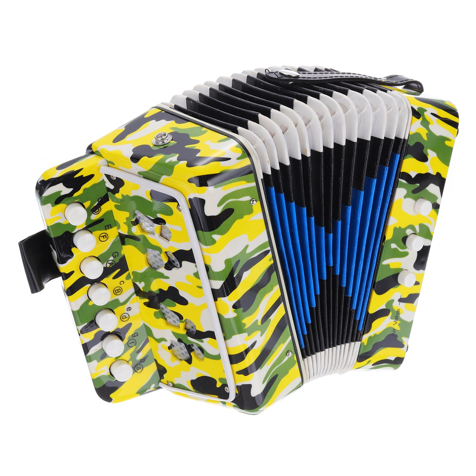Uxcell Accordion 10 Keys Button Accordion Mini Musical Instrument Gifts ...