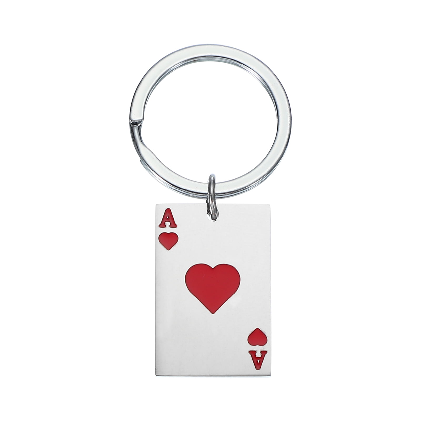 Uxcell Ace of Spades Keychain Lucky Poker Keychain Pendant Cute Ace of ...