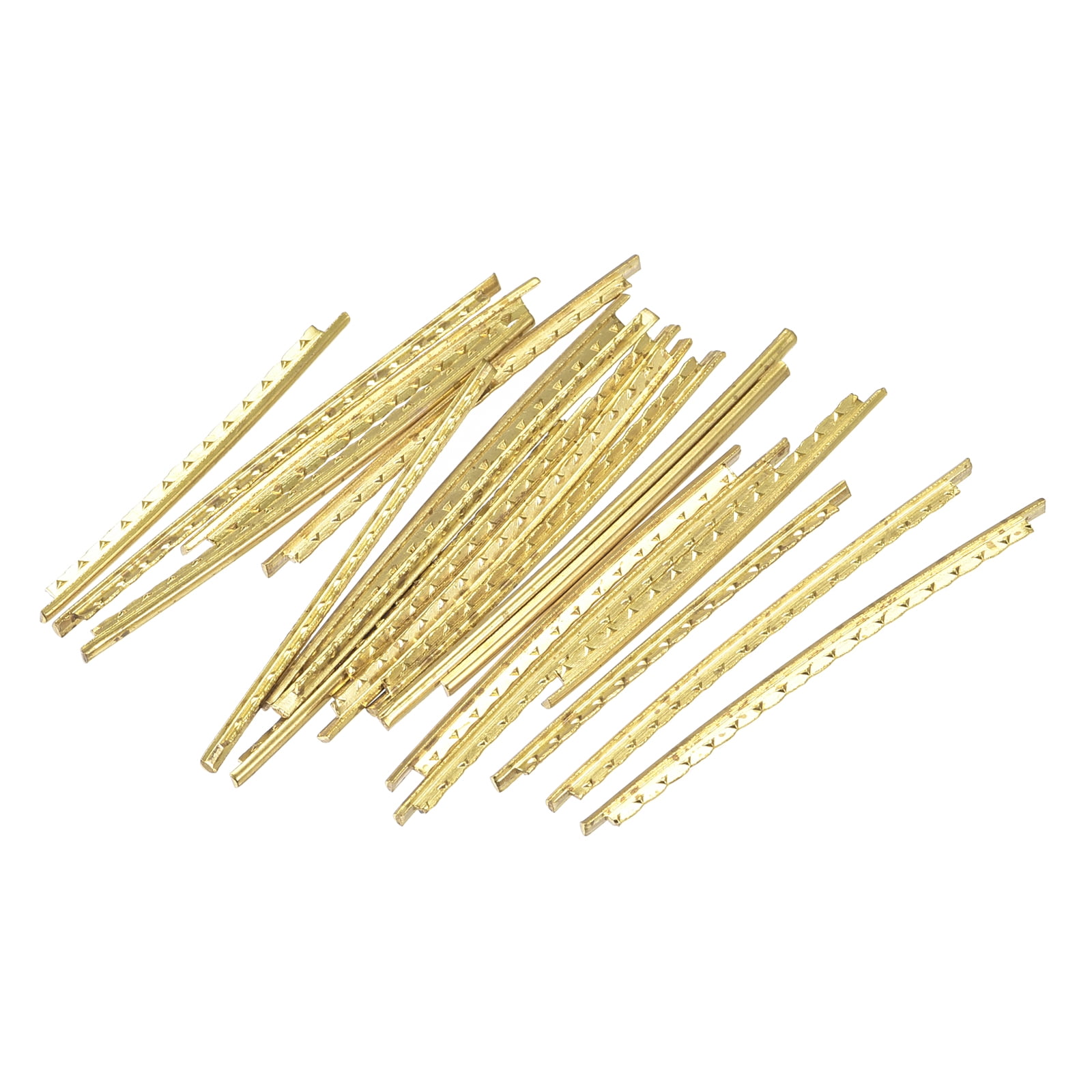 Uxcell Acoustic Guitar Fret Wire Guitar Fretboard 20 Fret 2mm Gold Tone ...