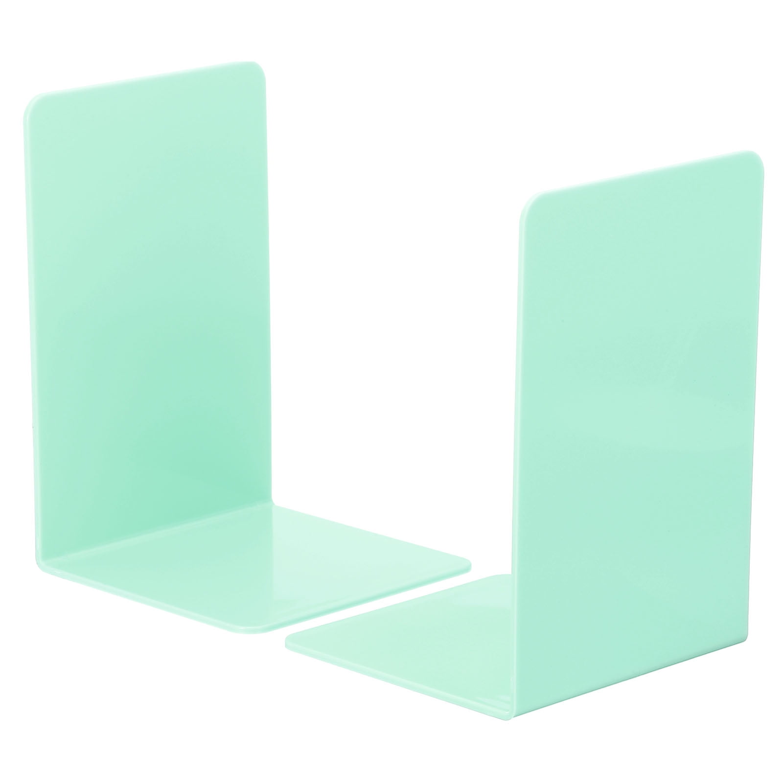 Uxcell Acrylic Bookends, 2 Pack L-shaped Book Ends for Shelves Desktop ...