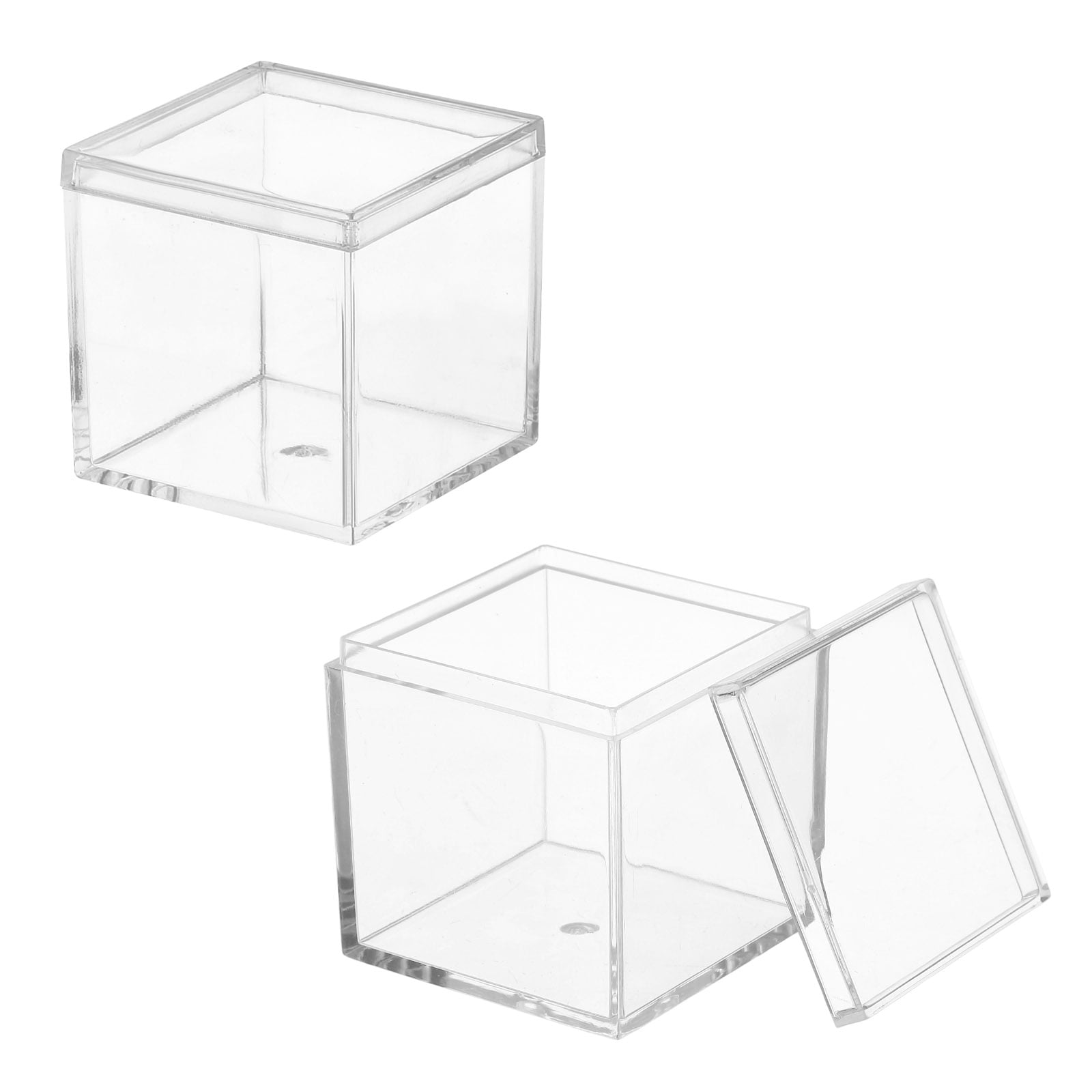 Uxcell Acrylic Box with Lid, 1.77 x 1.77 x 1.77 in Acrylic Display Case ...