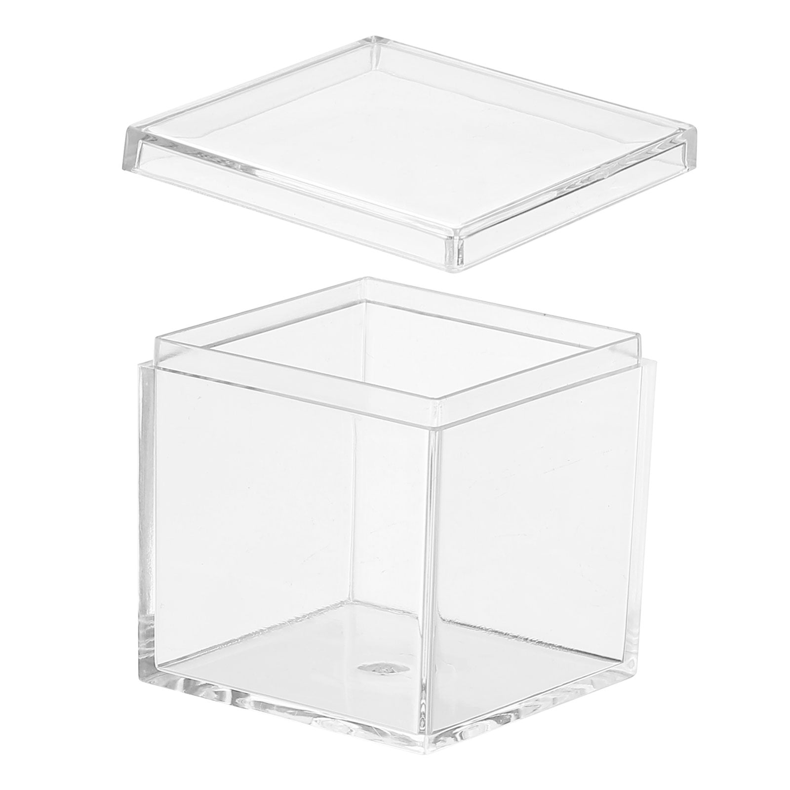 Uxcell Acrylic Box with Lid, Clear Acrylic Display Boxes Plastic Square ...
