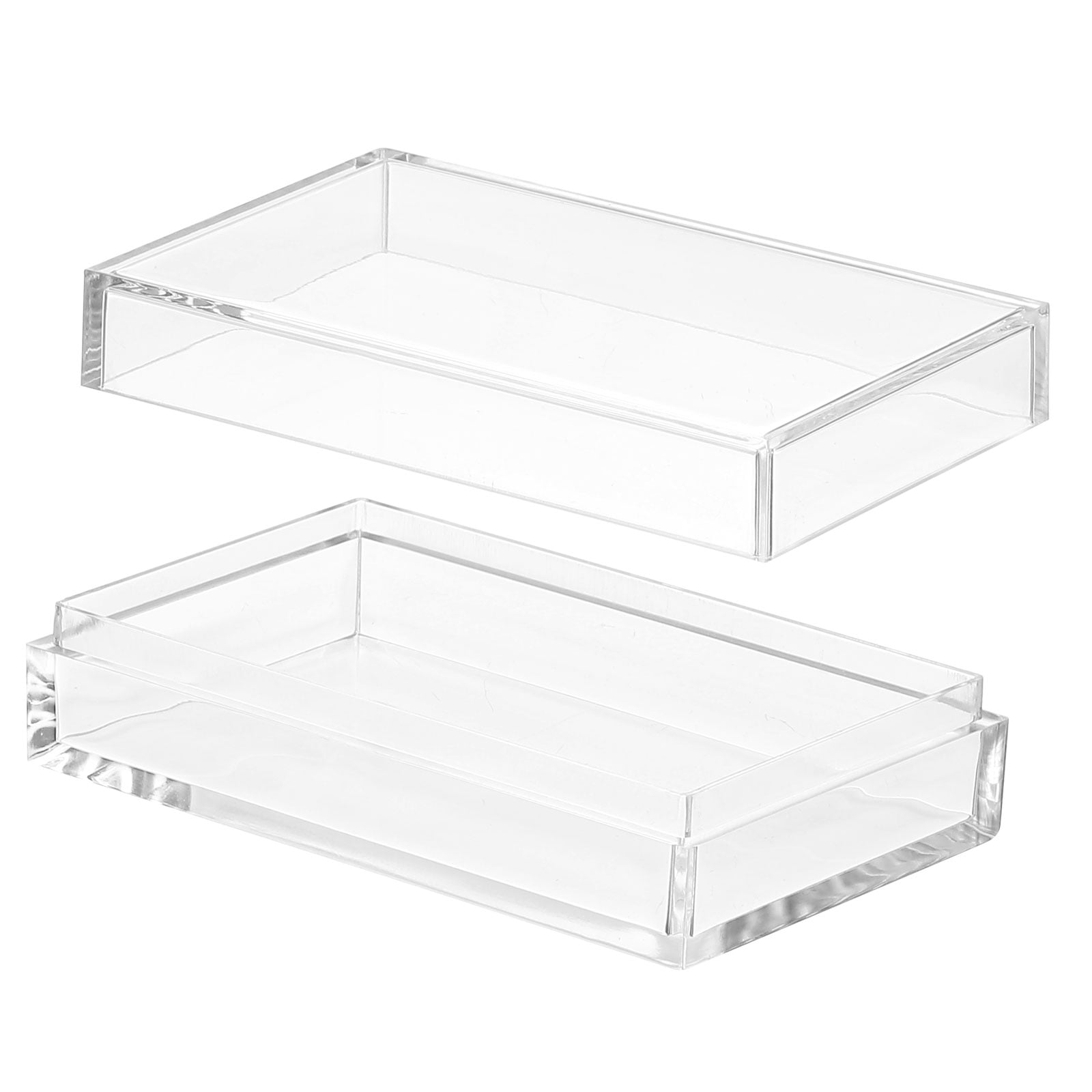 Uxcell Acrylic Box with Lid, Clear Acrylic Display Boxes Plastic Square ...