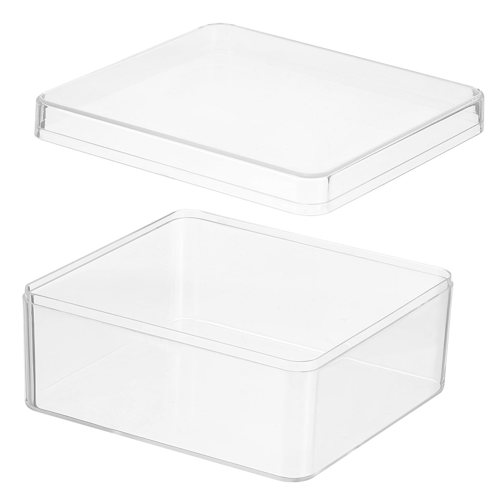 Uxcell Acrylic Box with Lid, Clear Acrylic Display Boxes Plastic Square ...
