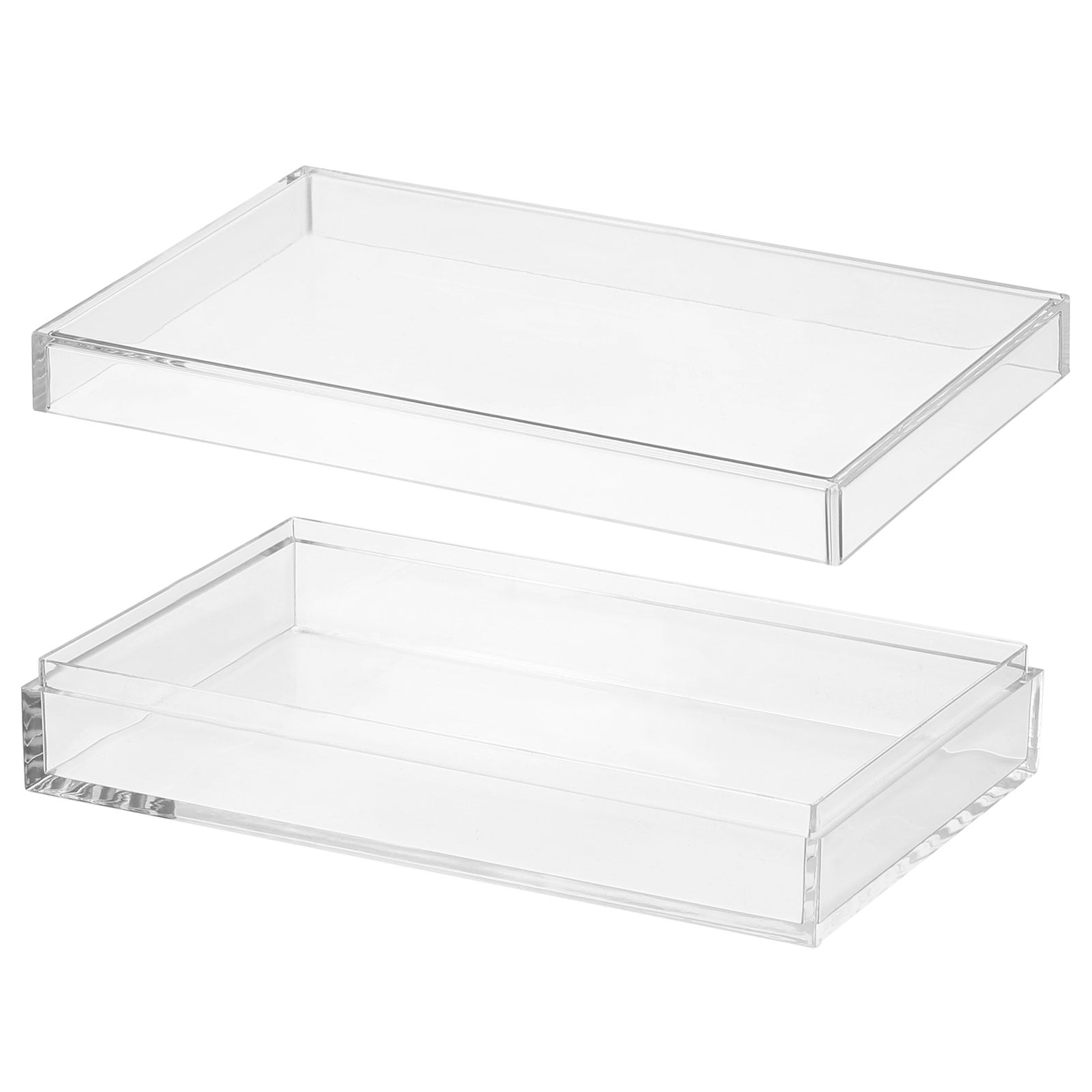 Uxcell Acrylic Box with Lid, Clear Acrylic Display Boxes Plastic Square ...
