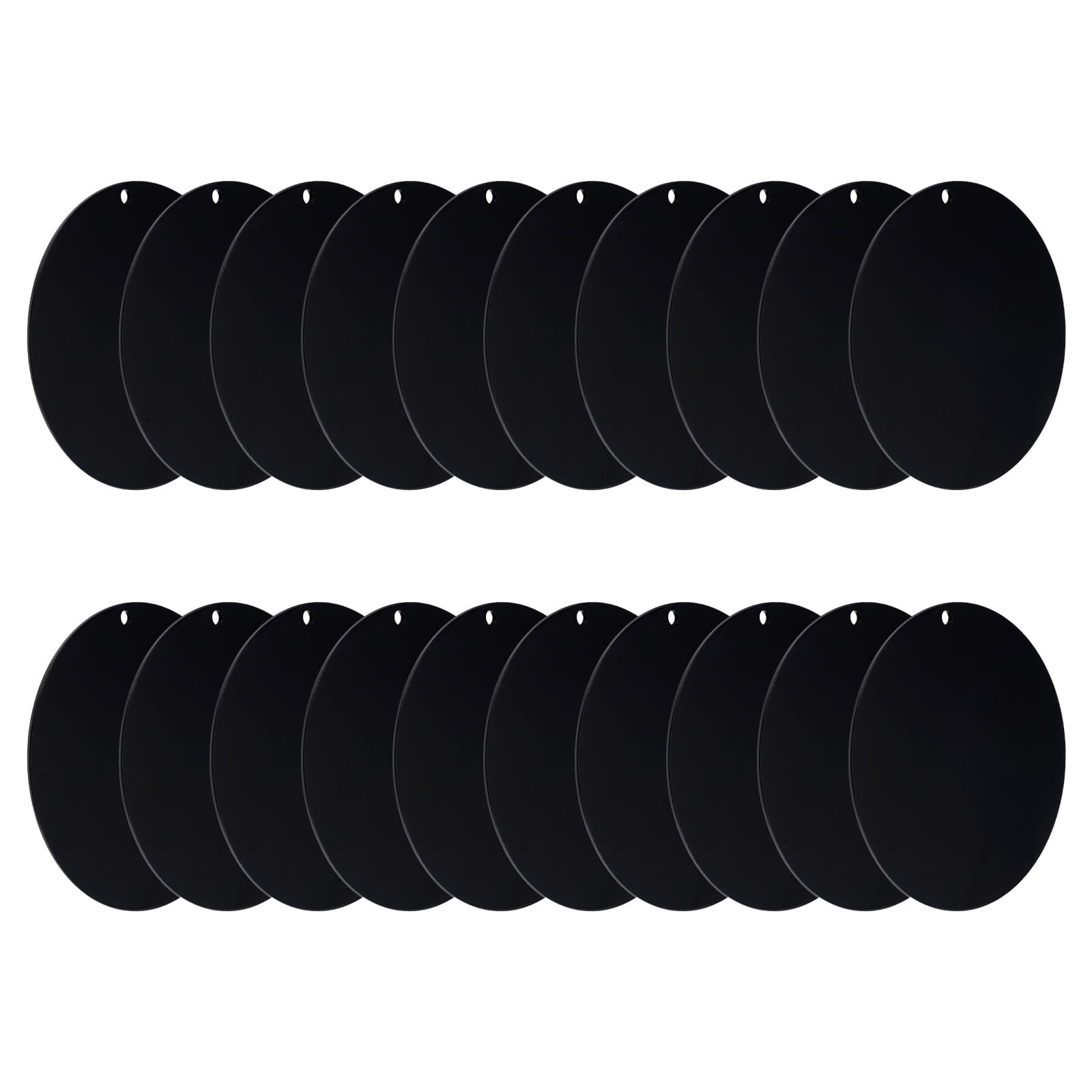 Uxcell Acrylic Circle Blanks 3 Inch, 20 Pack Round Disc Ornaments with ...