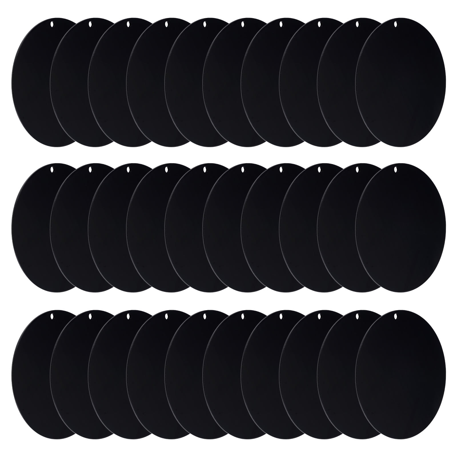 Uxcell Acrylic Circle Blanks 4 Inch, 30 Pack Round Clear Disc Ornaments ...