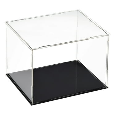 Acrylic Display Case Plastic Box Cube Storage Box Transparent Assemble ...