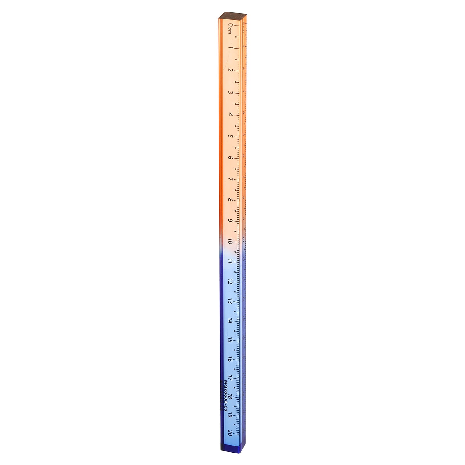 Uxcell Acrylic Clear Straight Rulers 20cm Metric Transparent Gradient ...