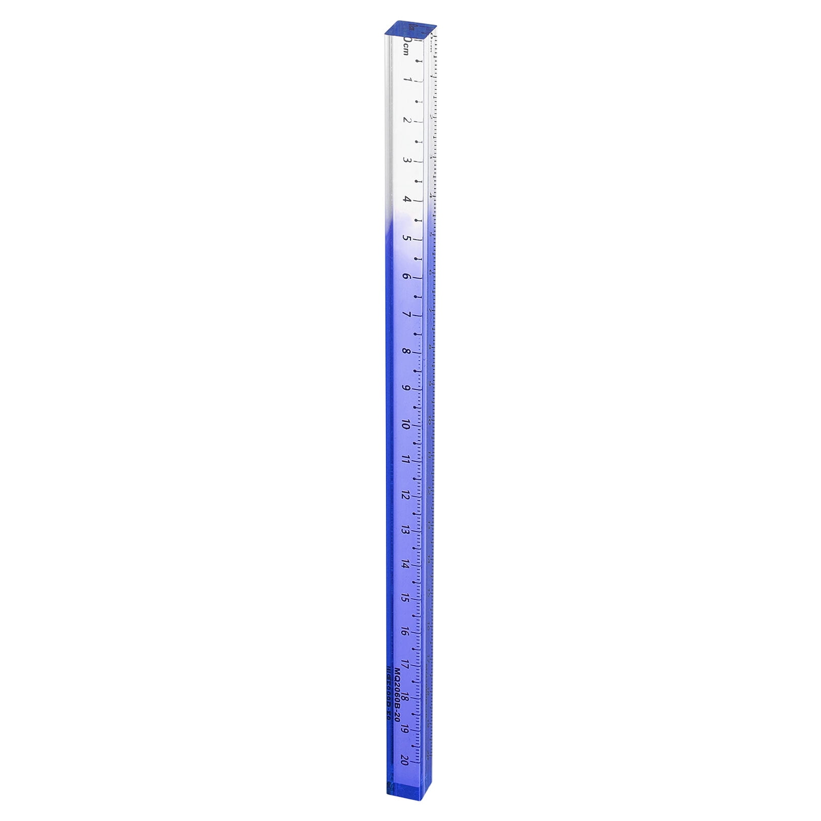 Uxcell Acrylic Clear Straight Rulers 20cm Metric Transparent Gradient ...