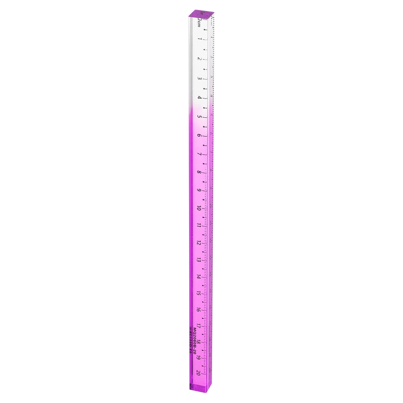 Uxcell Acrylic Clear Straight Rulers 20cm Metric Transparent Gradient ...