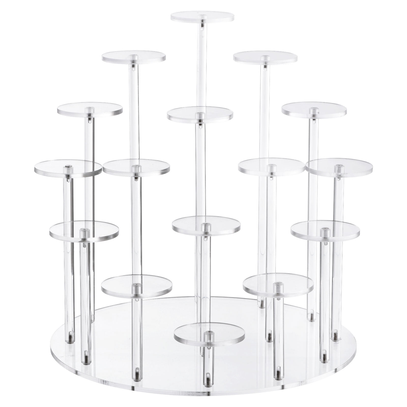 Uxcell Acrylic Cupcake Stand for 16 Cupcakes, Dessert Stand Pastry ...