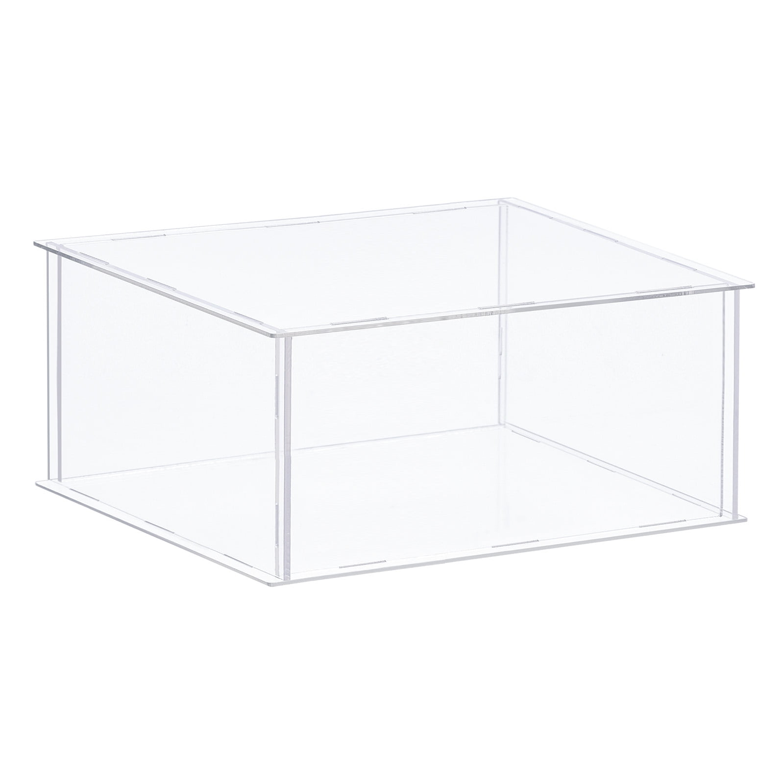 Uxcell Acrylic Display Case Plastic Box Cube Storage Box Assemble ...