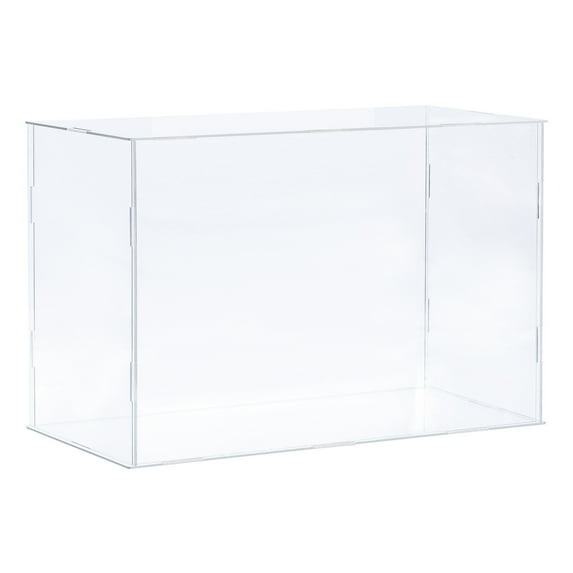 Uxcell Acrylic Display Case Plastic Box Cube Storage Box Assemble ...