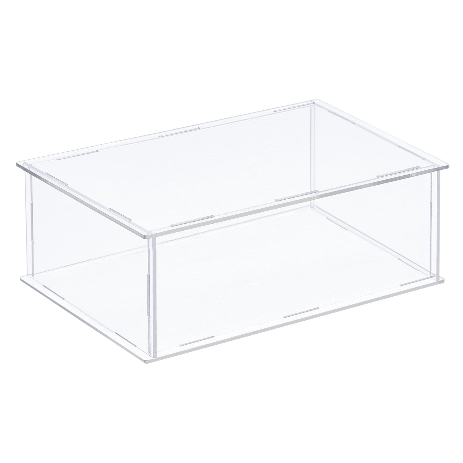 Uxcell Acrylic Display Case Plastic Box Cube Storage Box Assemble ...