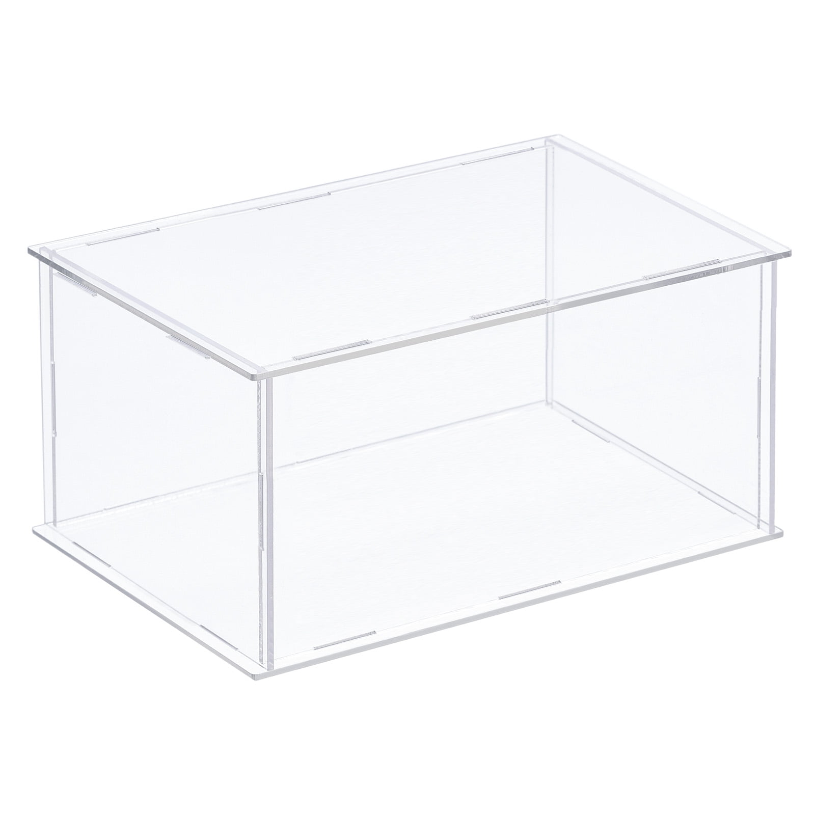 Uxcell Acrylic Display Case Plastic Box Cube Storage Box Assemble ...
