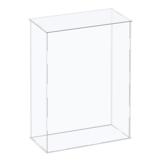 Uxcell Acrylic Display Case Plastic Box Cube Storage Box Clear Assemble ...