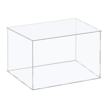 Uxcell Acrylic Display Case Plastic Box Cube Storage Box Assemble ...