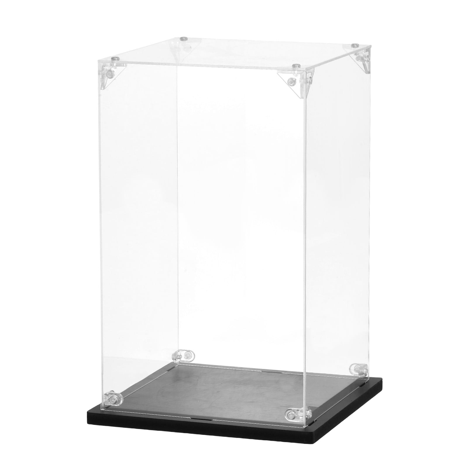 Acrylic Display Case Plastic Box Cube Storage Box Clear Small Assemble Dustproof Showcase ...