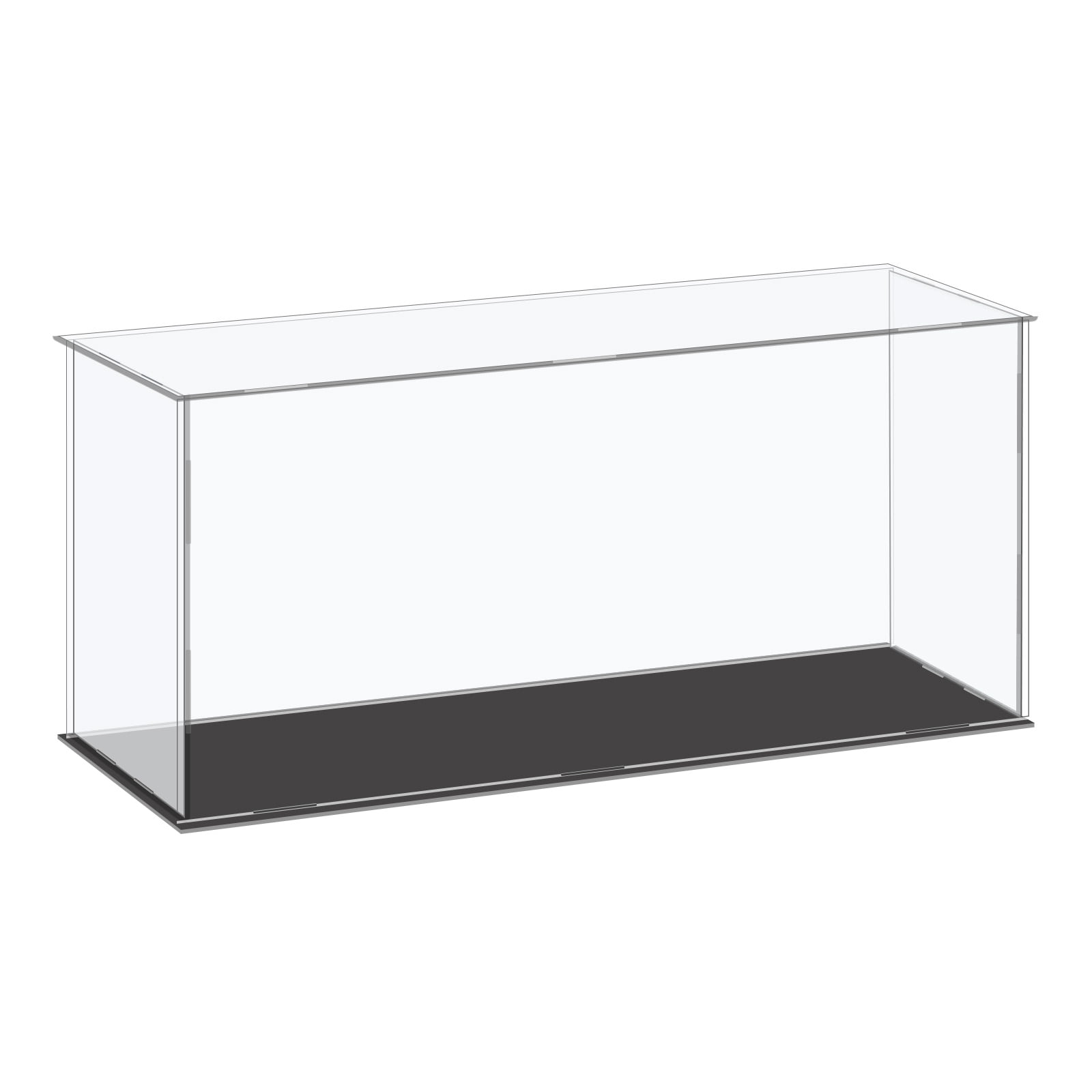 Uxcell Transparent Acrylic Display Case, Dustproof Showcase Cube ...