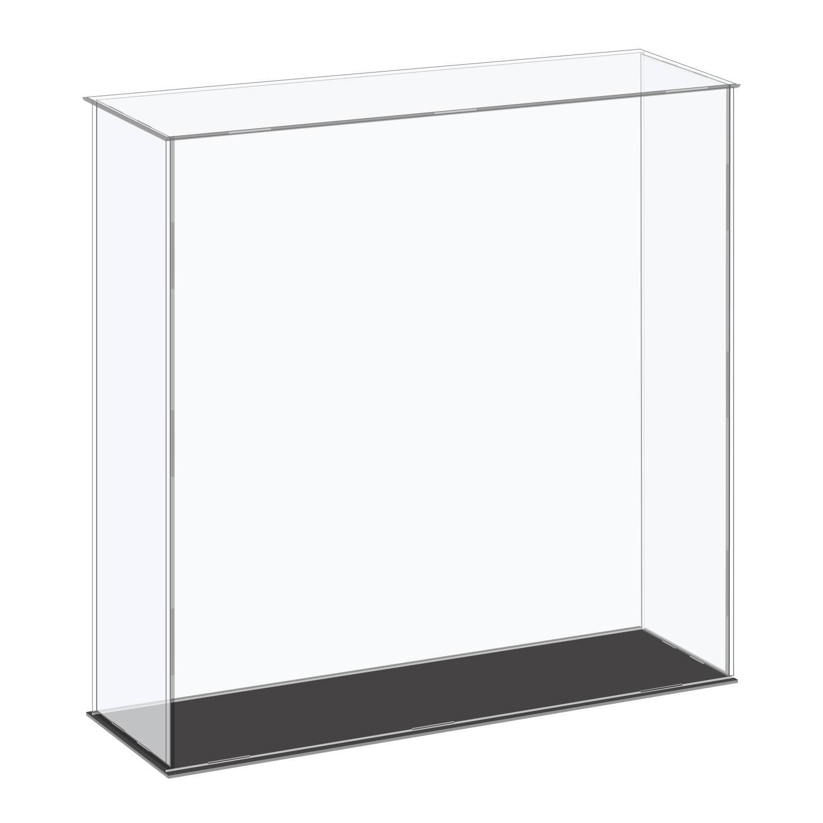 Uxcell Acrylic Display Case Plastic Box Cube Storage Box Clear Small ...