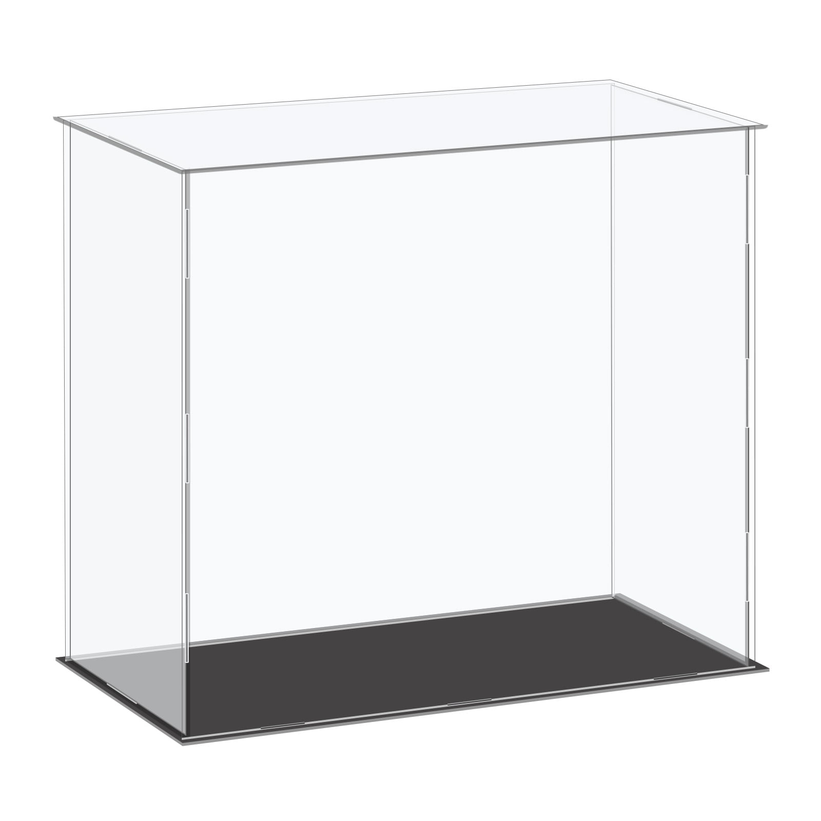 Uxcell Acrylic Display Case Plastic Box Cube Storage Box Clear Small ...