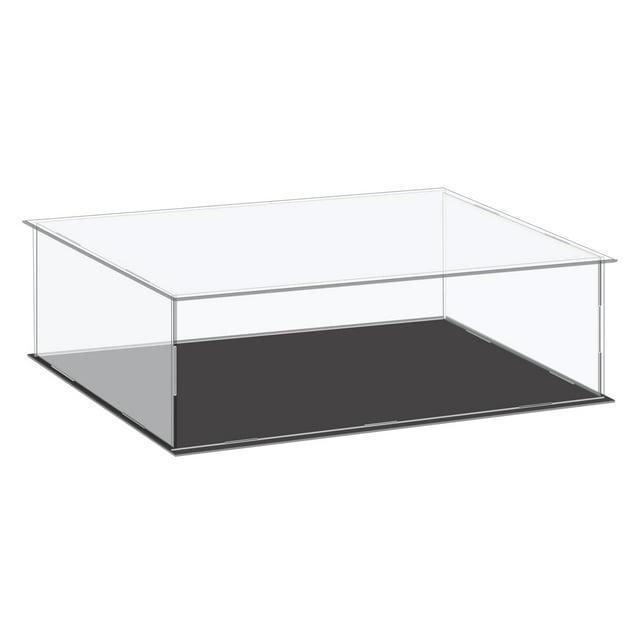 Uxcell Acrylic Display Case Plastic Box Cube Storage Box Clear Small Assemble Dustproof Showcase ...