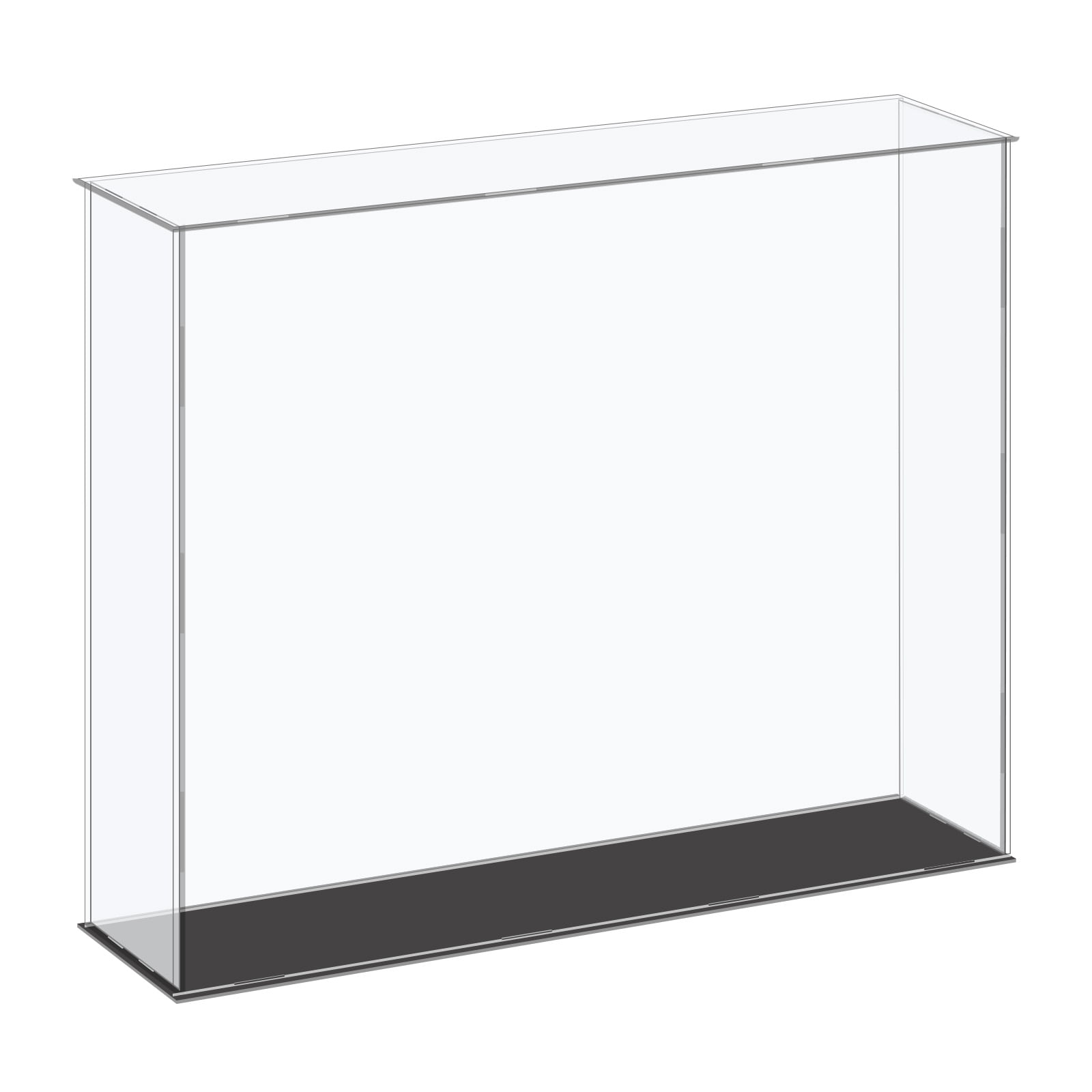Uxcell Acrylic Display Case, Clear Dustproof Showcase, Collectibles ...