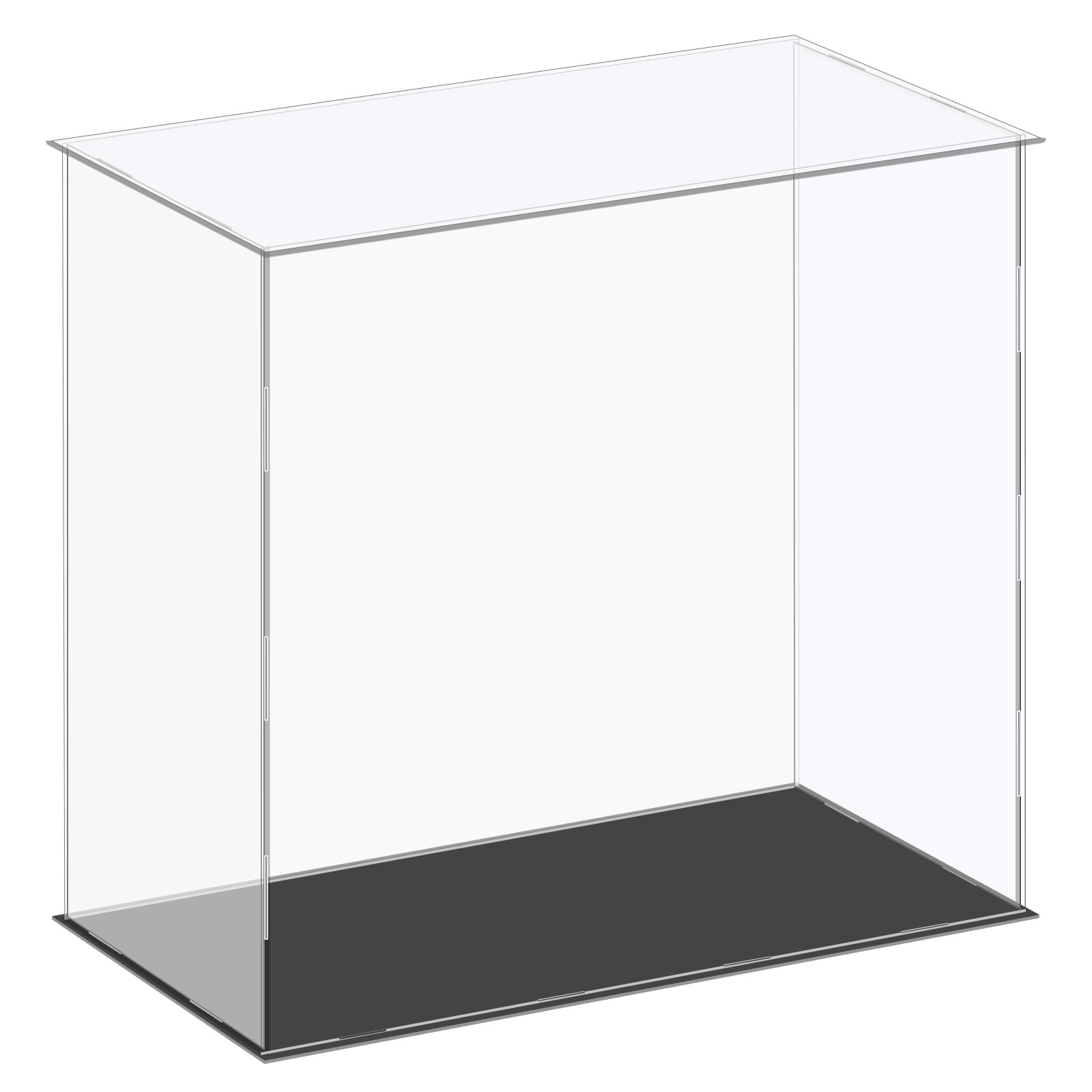 Uxcell Acrylic Display Case Plastic Box Cube Storage Box Clear Small ...