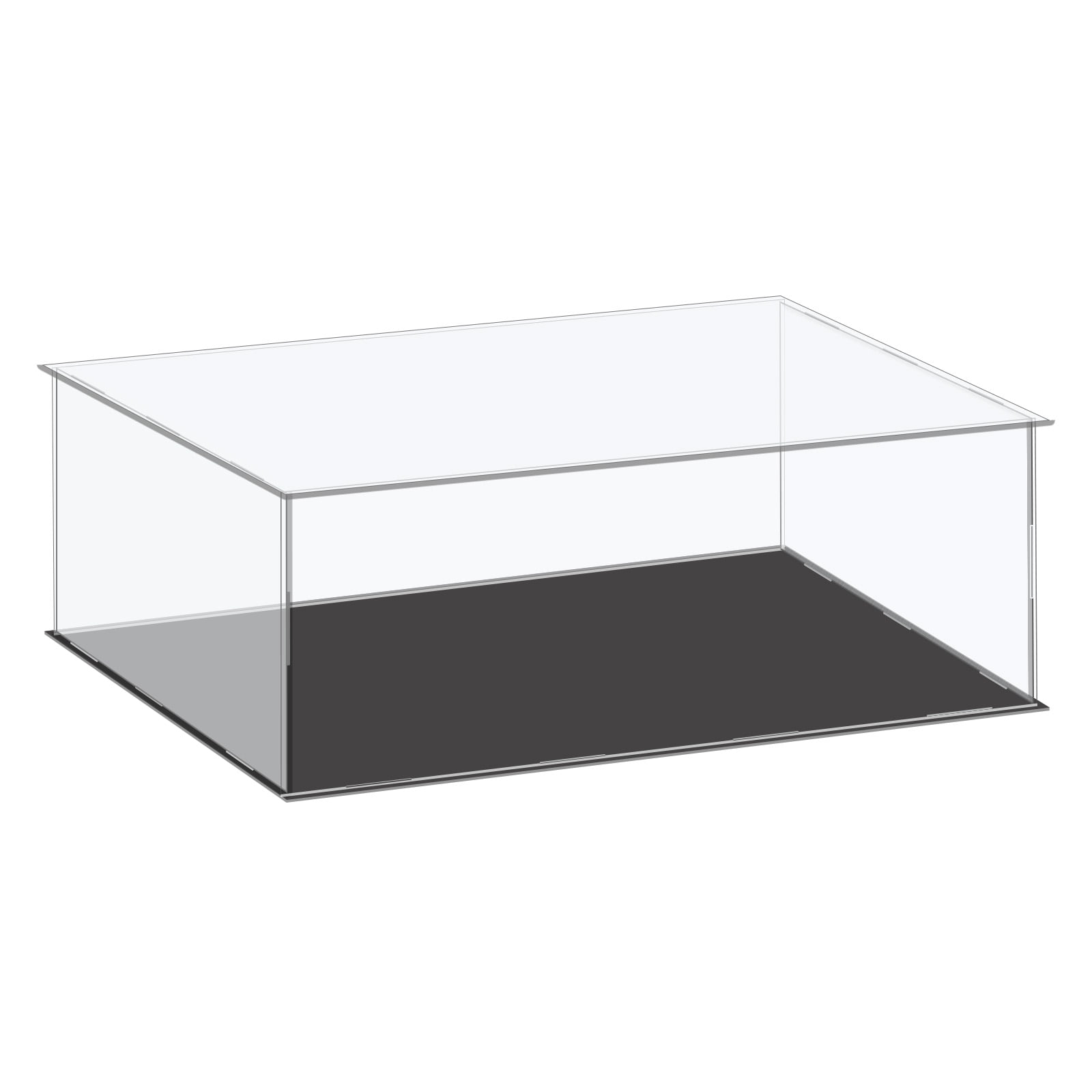 Uxcell Acrylic Display Case Plastic Box Cube Storage Box Clear Small ...