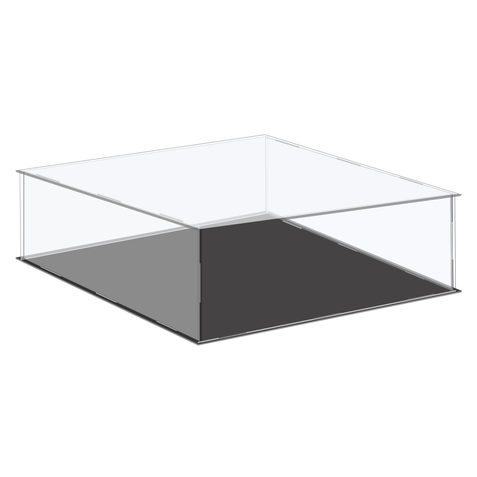 Uxcell Acrylic Display Case Plastic Box Cube Storage Box Clear Small ...