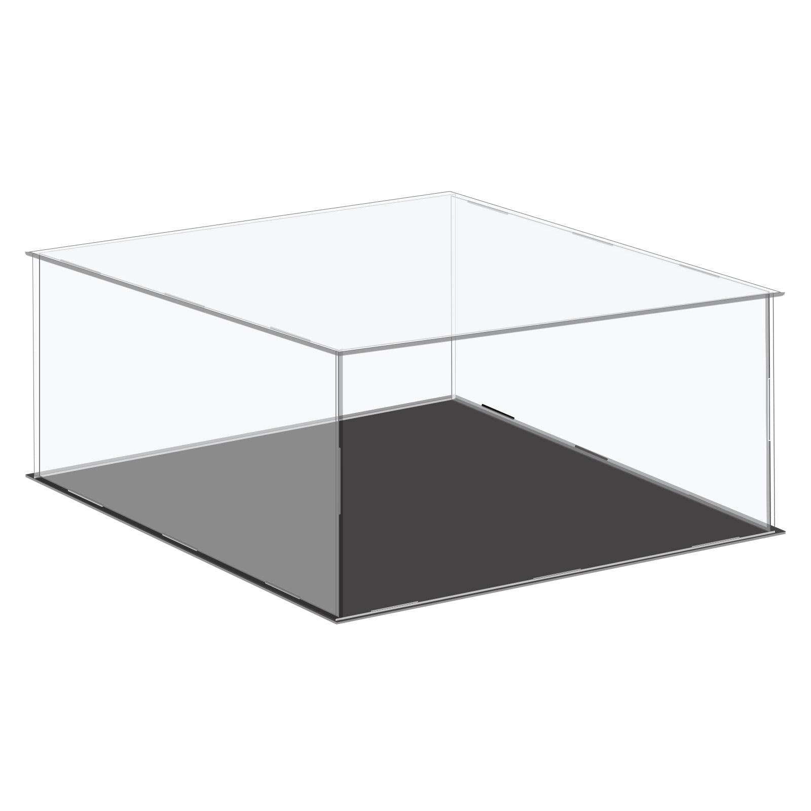 Uxcell Transparent Acrylic Display Case, Plastic Cube Storage Box ...