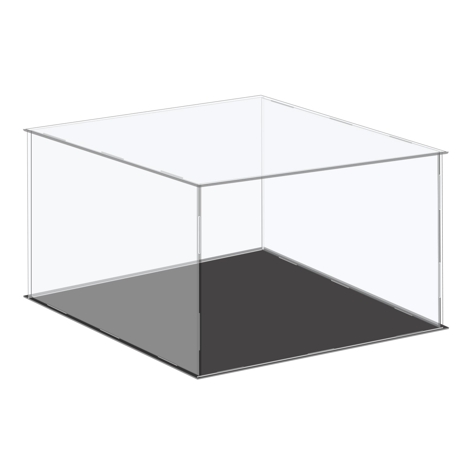Uxcell Acrylic Display Case Plastic Box Cube Storage Box Clear Small ...