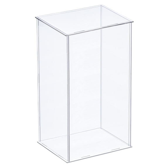 Uxcell Acrylic Display Case Plastic Box Cube Storage Box Transparent ...