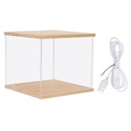 Transparent Plymor Clear Acrylic Display Case with Hinged Lid, 6x6x6 ...