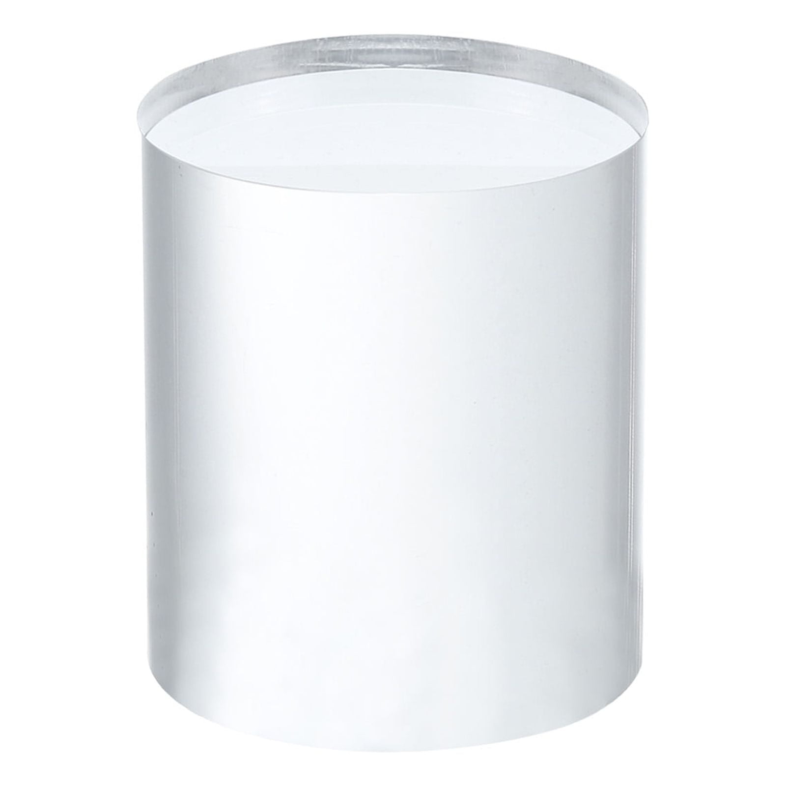 Uxcell Acrylic Display Stand Base 2x3.15 Inch Solid Clear Cylinder ...