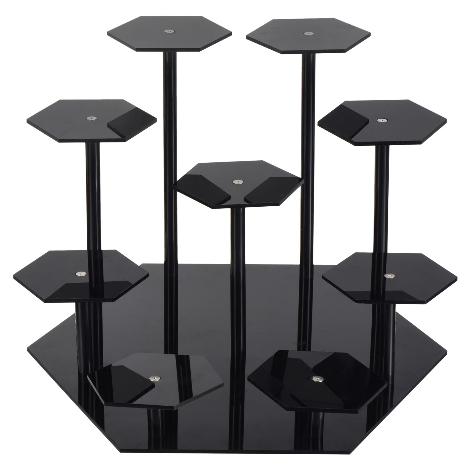 Uxcell Acrylic Display Stand for Figures, 9 Tier Perfume Organizers ...