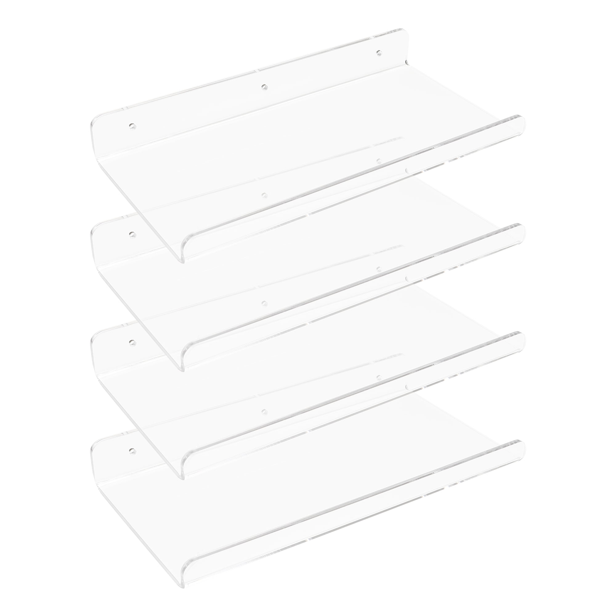 REGALWOVEN Acrylic Floating Shelves, Acrylic Shelves for Living Room ...