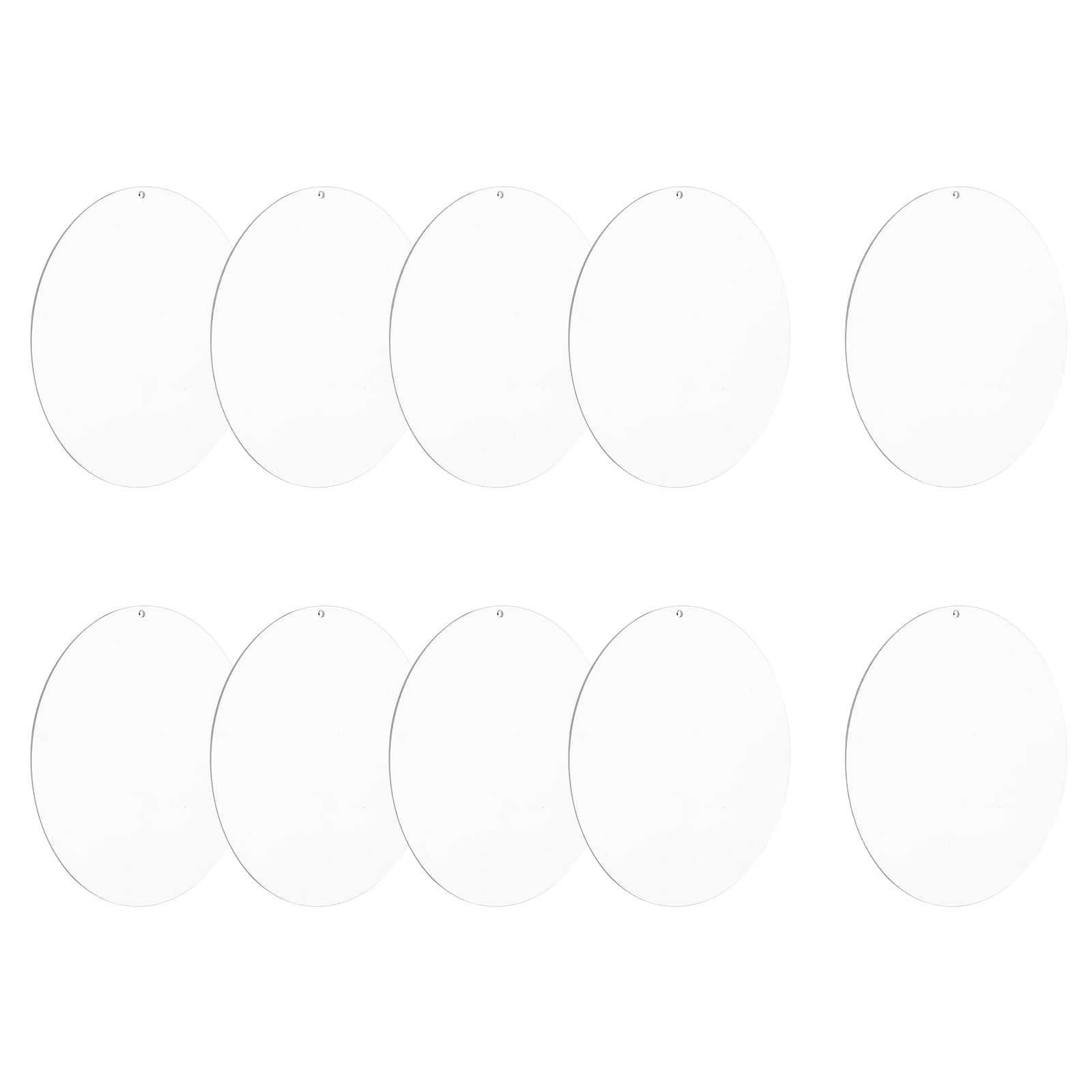 Uxcell Acrylic Keychain Blanks, 10Pcs 5.5 Inch Round Clear Acrylic ...